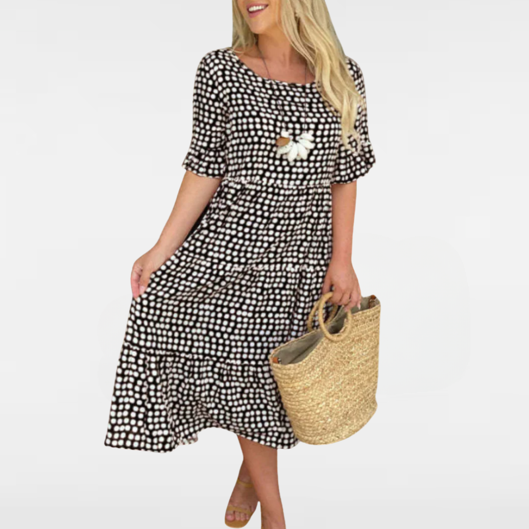 Maelinne | Ruffle Sleeve Midi Dress – Rowan Toronto