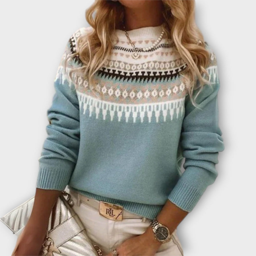 Ava™ | Patterned Knit Sweater